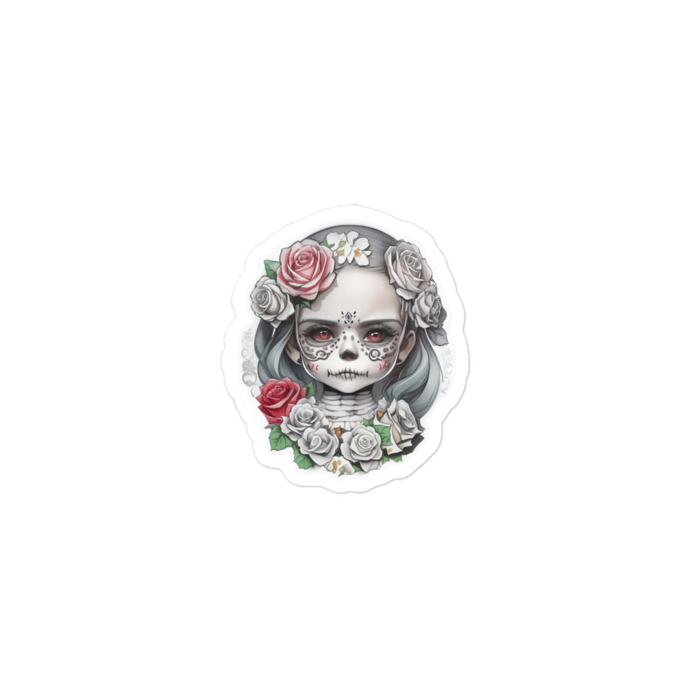 White Catrina Sticker – American Skulls